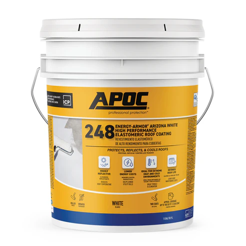 APOC 248 Arizona White Elastomeric Roof Coating - MFRS Direct